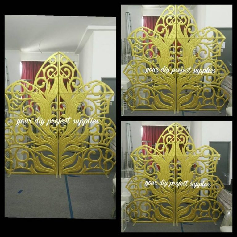 Panel / Backdrop kerawang GOLD-8ft – Your DIY Project Rental