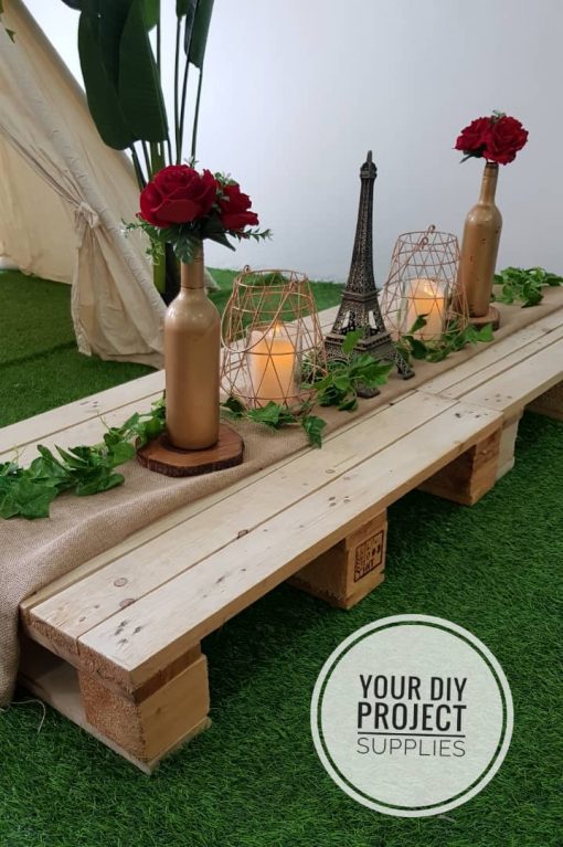 Meja Pallet outdoor [sewa] – Your DIY Project Rental