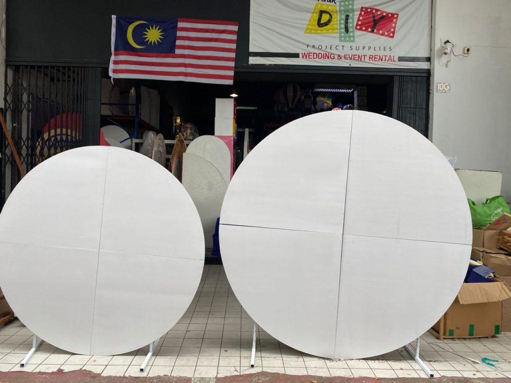 Panel bulat kayu 5×5 kaki [rental] – Your DIY Project Rental