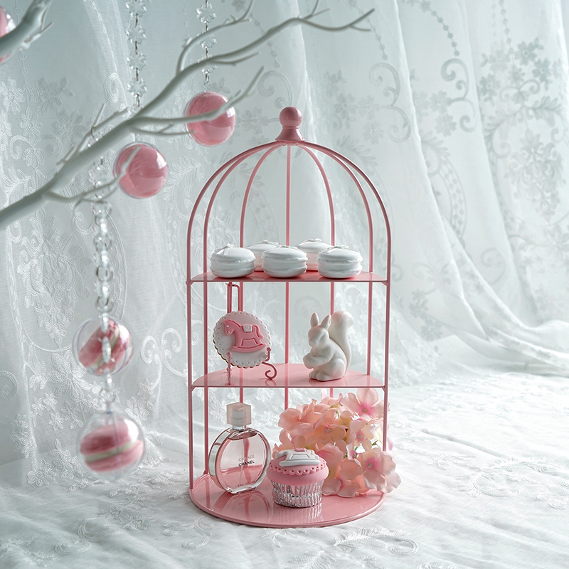 Pink three layer Bird Cage bird dessert stand [Rental] – Your DIY ...