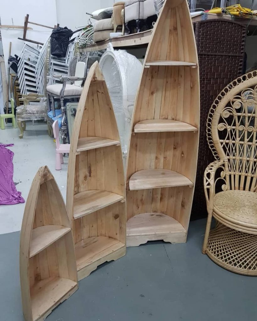 Sampan kayu hiasan [rental] – Your DIY Project Rental