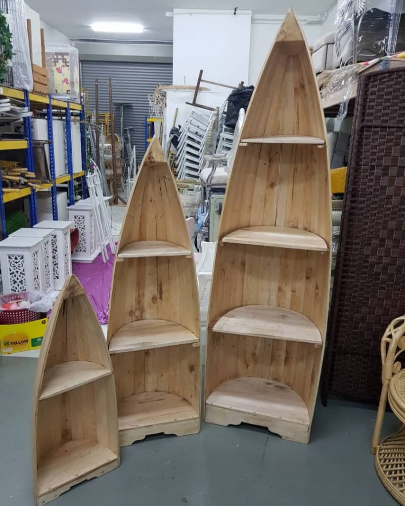 Sampan kayu hiasan [rental] – Your DIY Project Rental