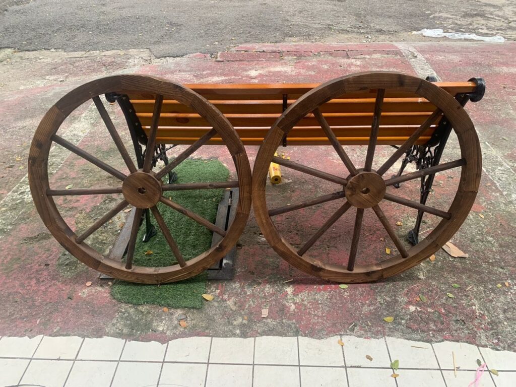 wooden wheel / roda kayu [rental] – Your DIY Project Rental