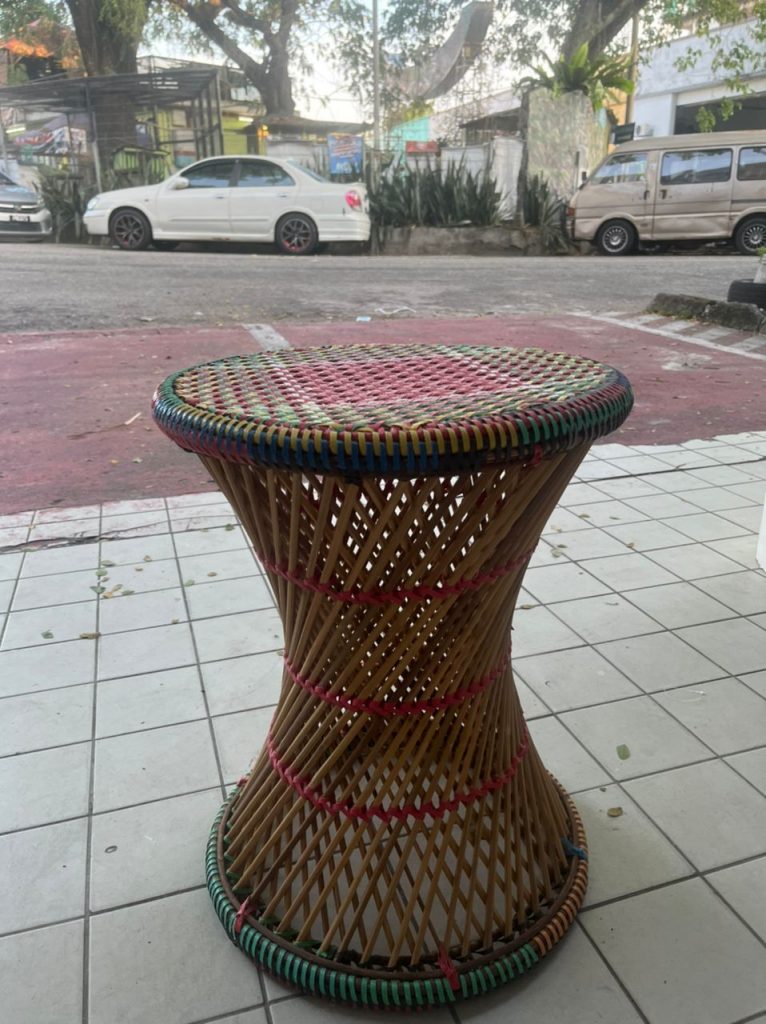 Meja rotan – side table [colorful] rental – Your DIY Project Rental