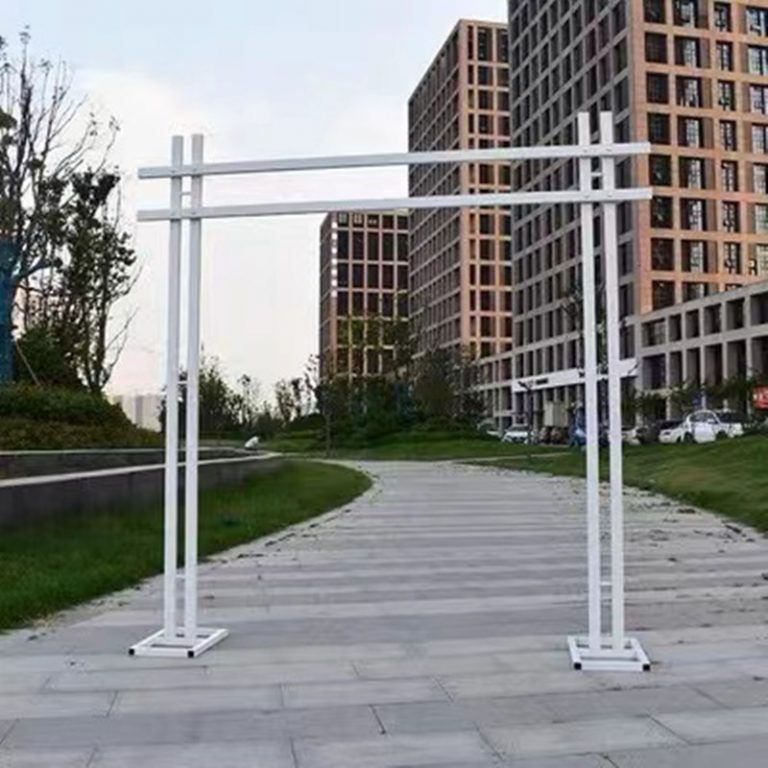 IRON WHITE ARCH DOUBLE LINE 7X7 – Your DIY Project Rental