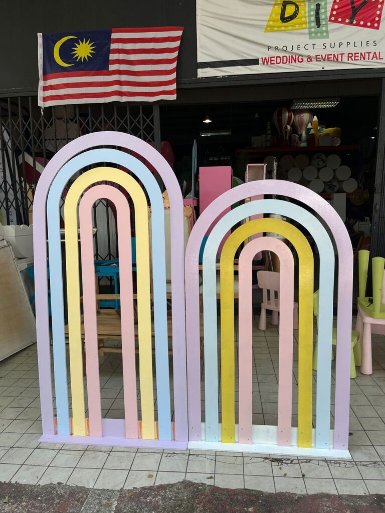 Panel design pelangi pastel [rental] – Your DIY Project Rental