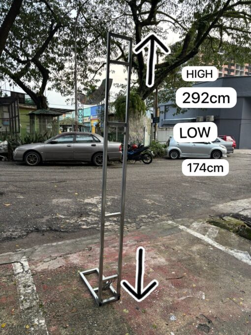 Backdrop / standee support stand adjustable and foldable rental – Your ...